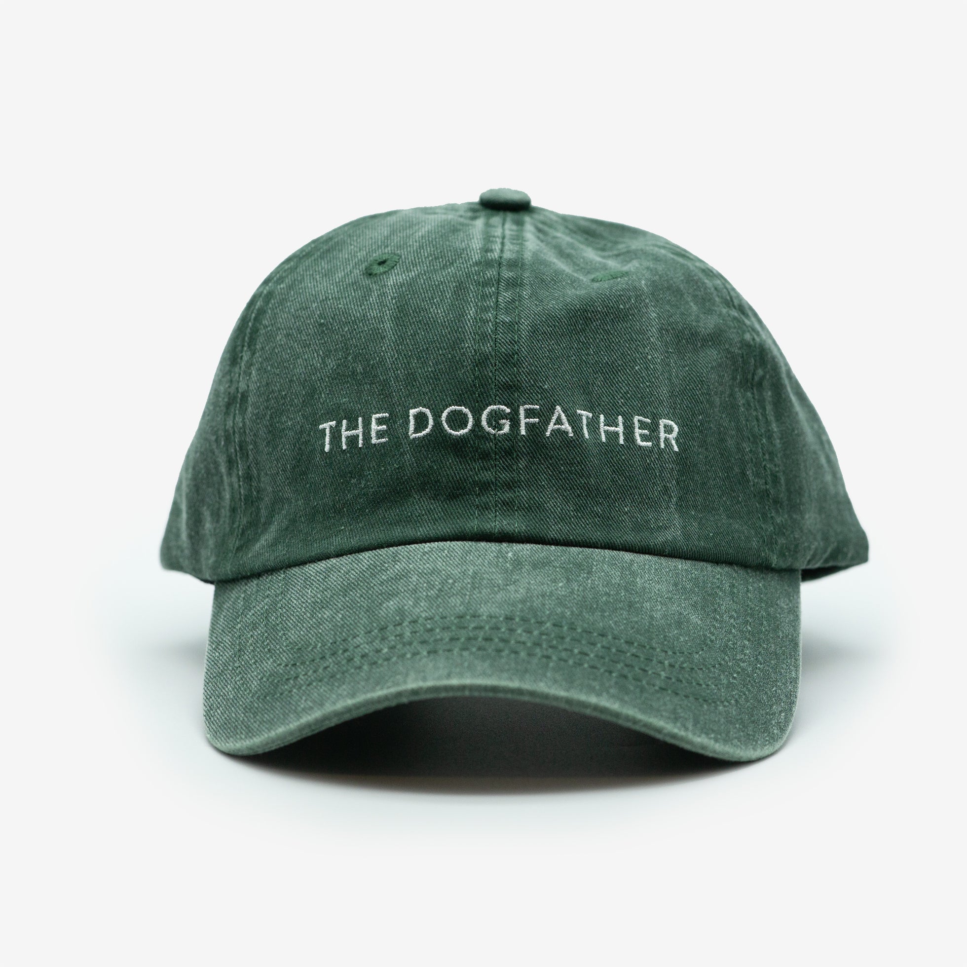Cool Green Denim Cap - "The Dogfather" | Collar of Sweden