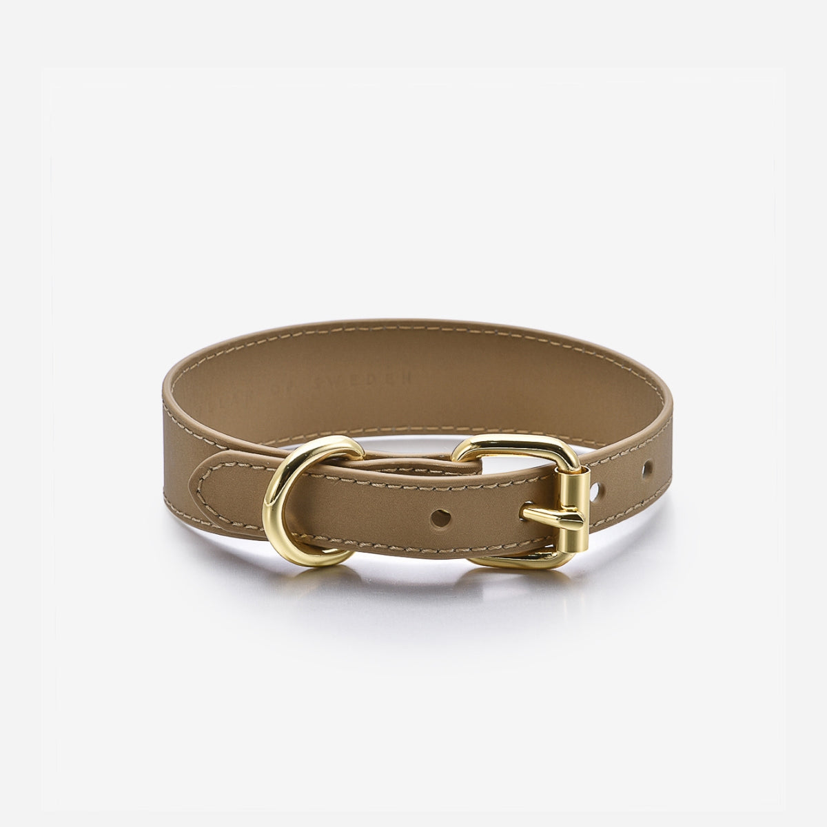 Reflective Bronze Dog Collar Thin | Collar of Sweden